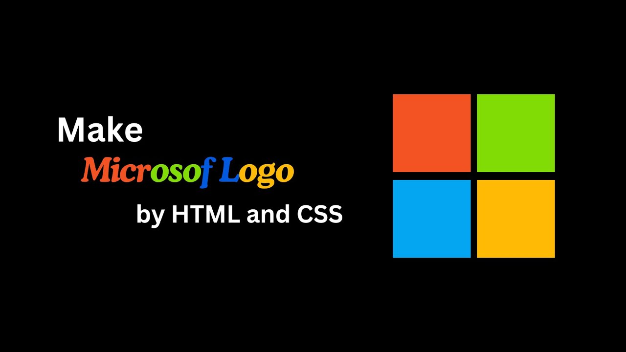 Microsoft Logo by coding in 2 min | HTML and CSS
