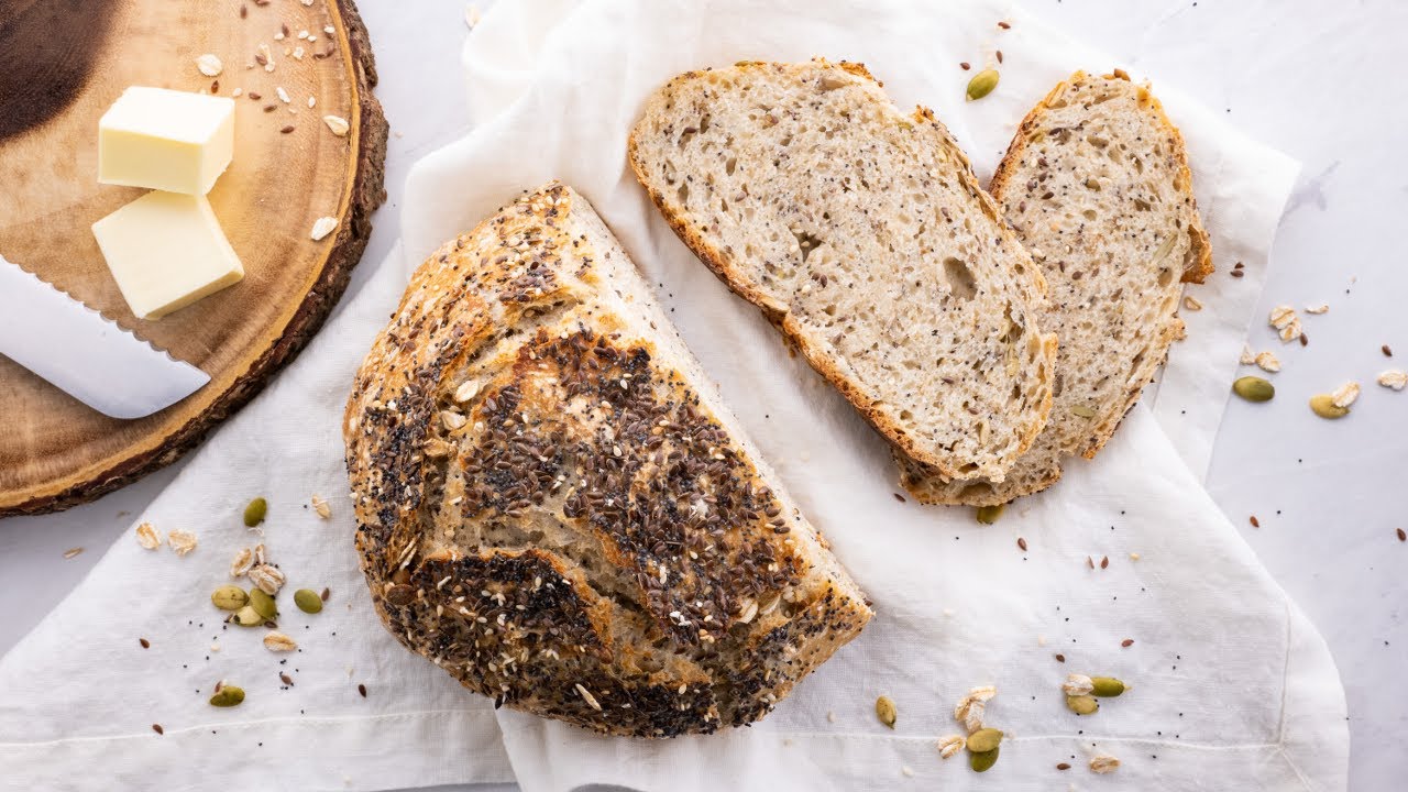 Multiseed No-Knead Bread