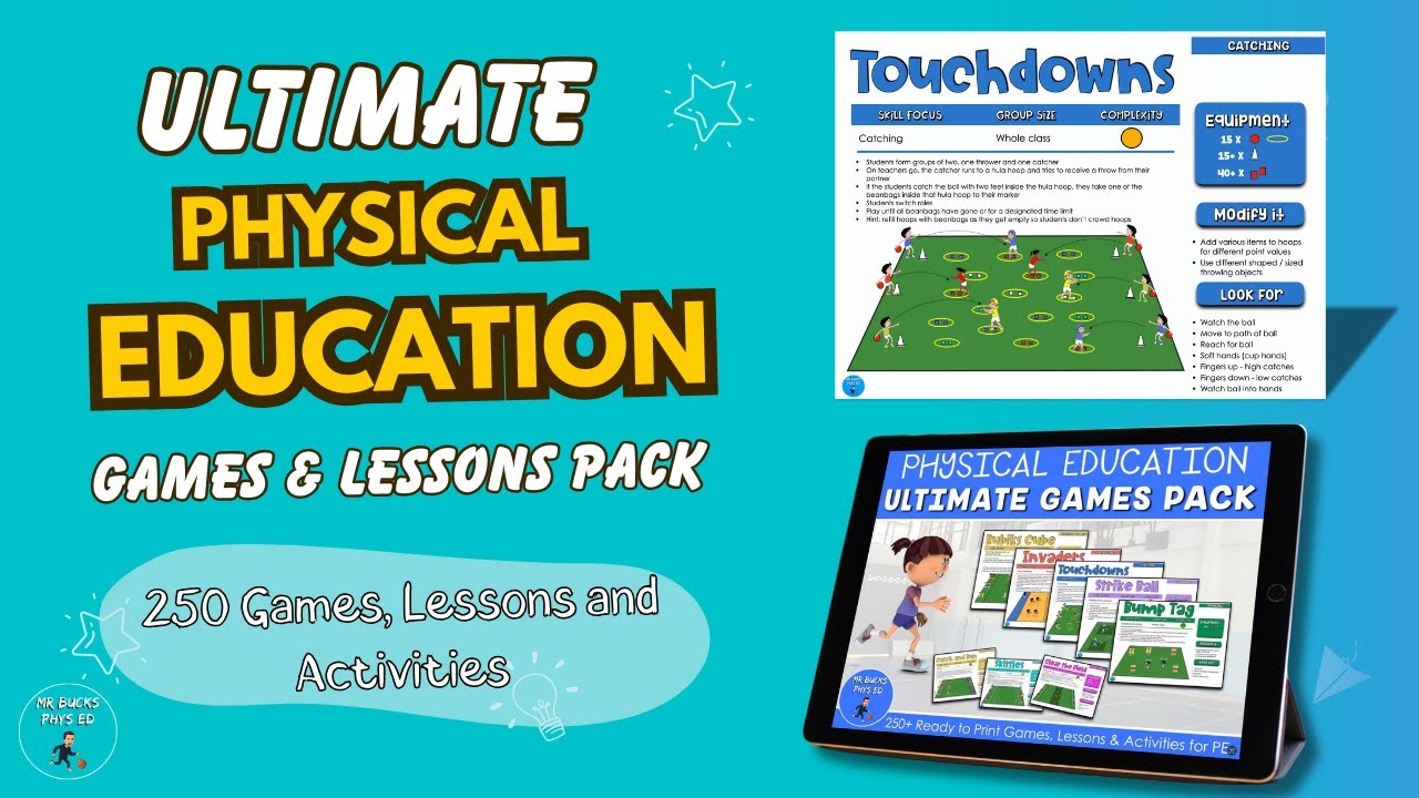 250 Physical Education Games & Lesson Plans – The Ultimate Resource for PE Teachers & Coaches!