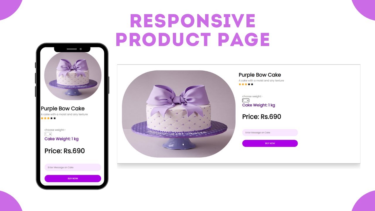 Responsive Product Page using AngularJs | Html & Css