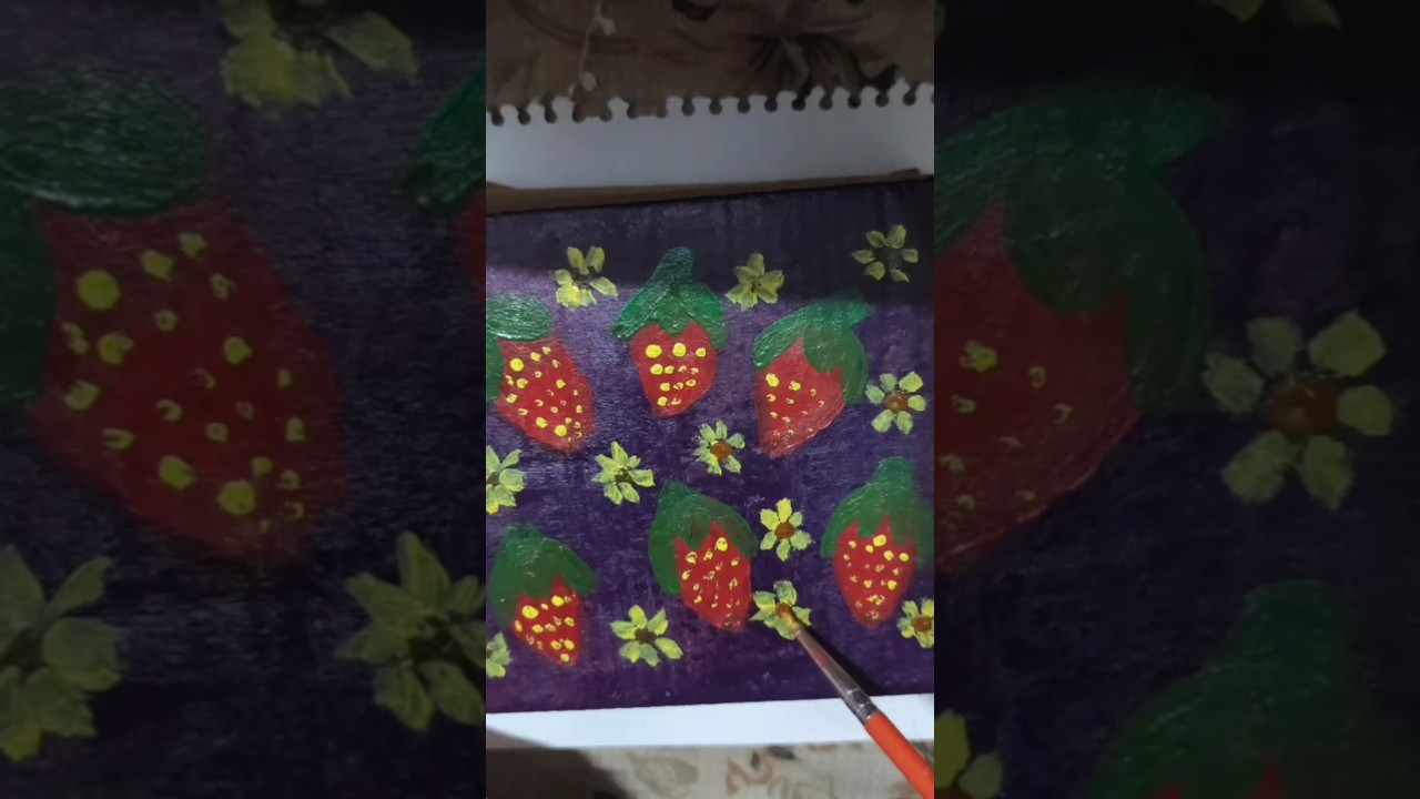 Who knew a cardboard box could look this cute? 🍓💗 #ytshortsfeed #art #ytshorts