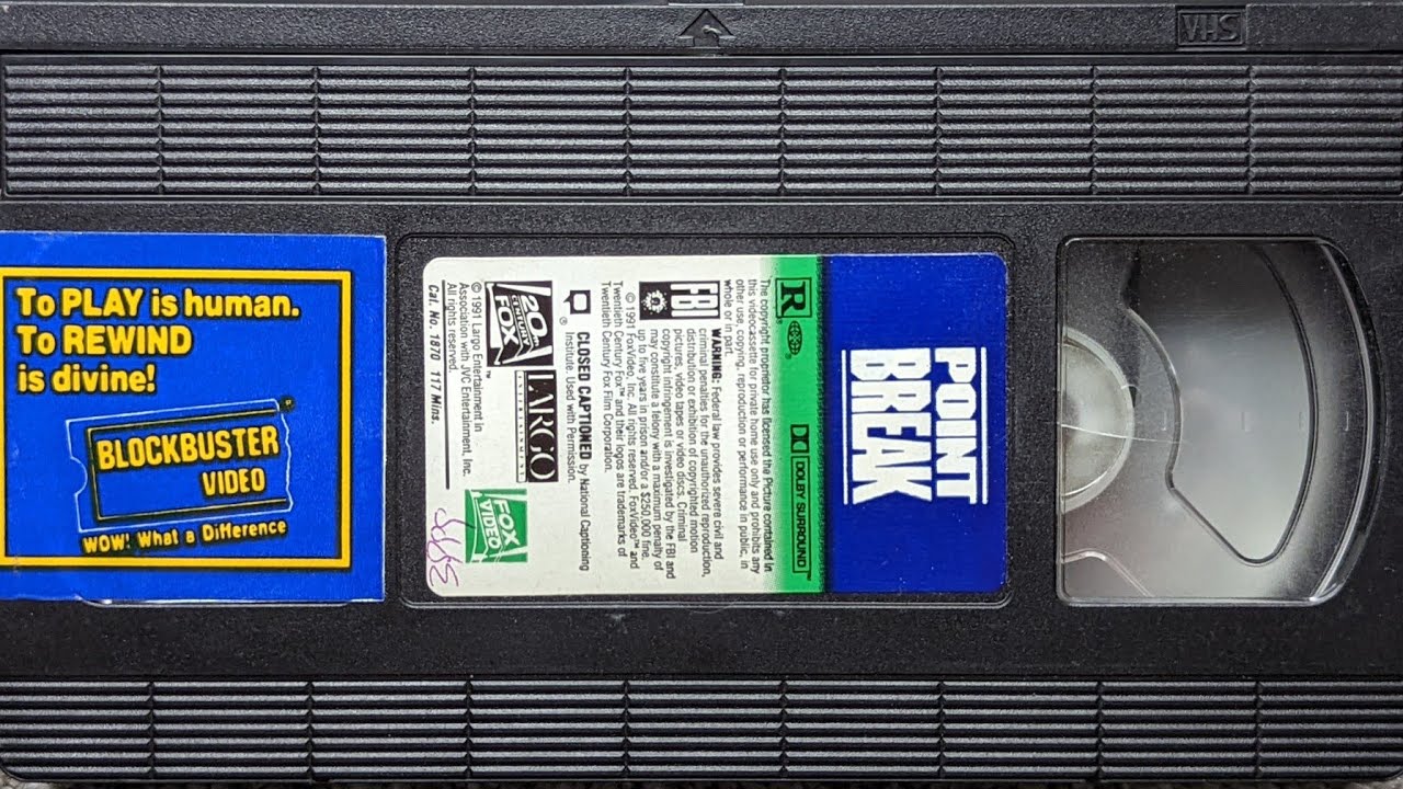 Point Break VHS Pre-Show
