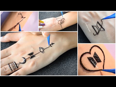 BTS Top 7 Unique Tattoos๐ | Best Mehndi Tattoo Designs by Creative HeArt