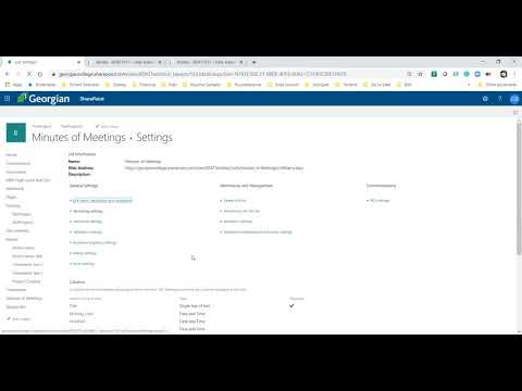 SharePoint for Project Management, Part 3 - Minutes of Meetings - Minutes of Meetings List, Part 2