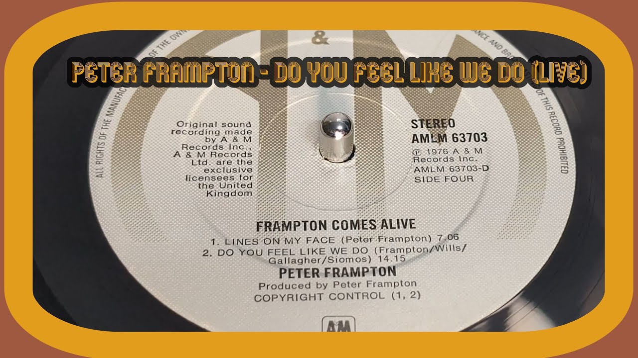 Peter Frampton - Do You Feel Like We Do (Live) (1976 Vinyl LP)