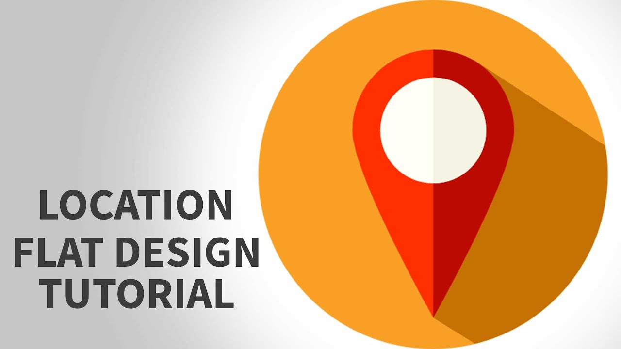 Location Flat Design icon | ui design tutorial for beginners