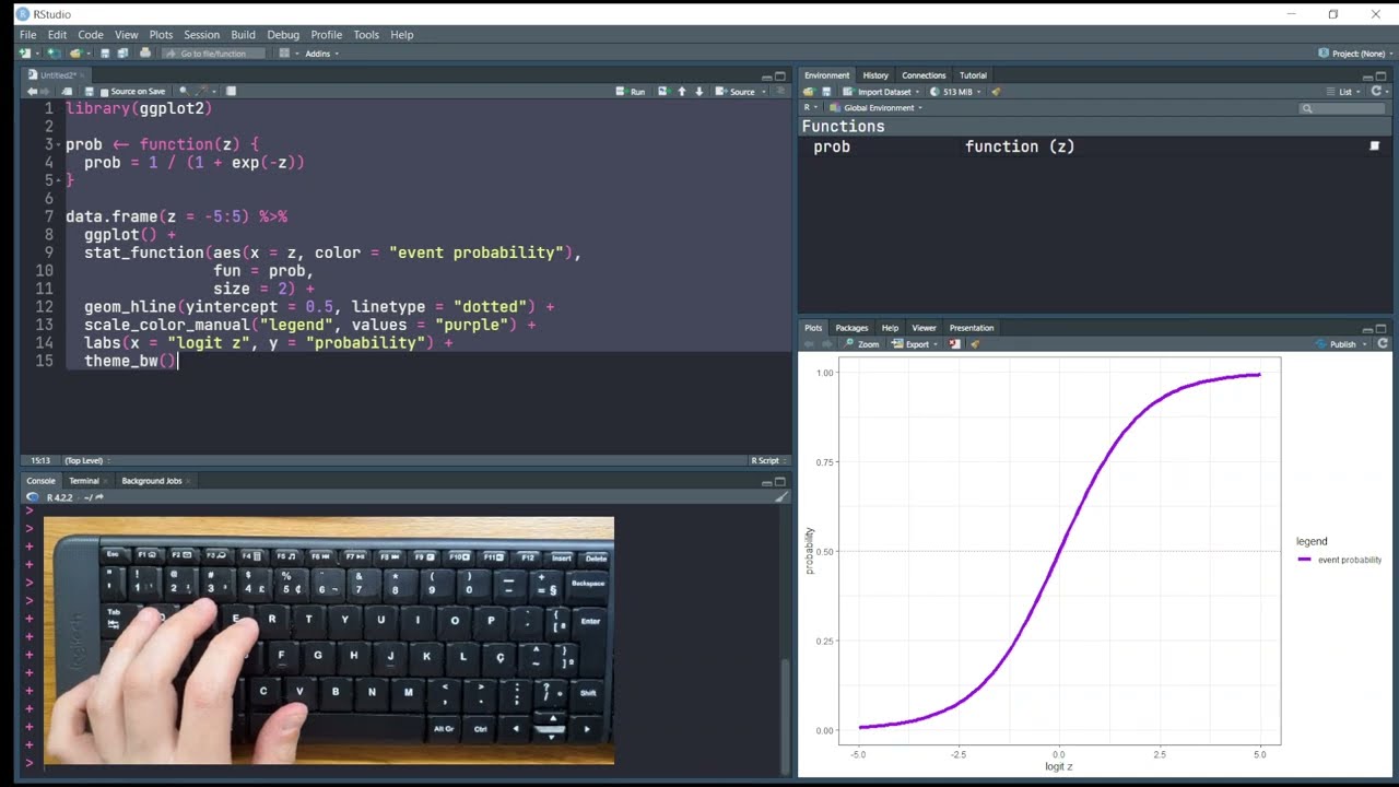 Sigmoid Curve in R - No Talking