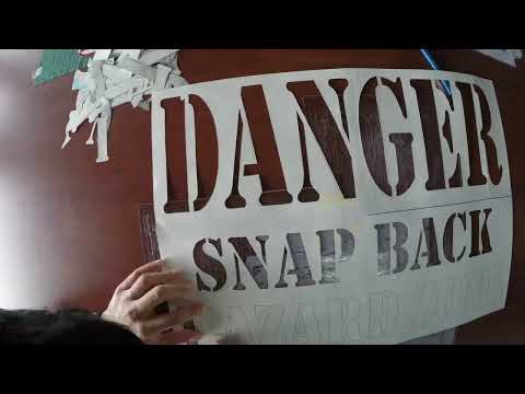 How to make stencils onboard ships