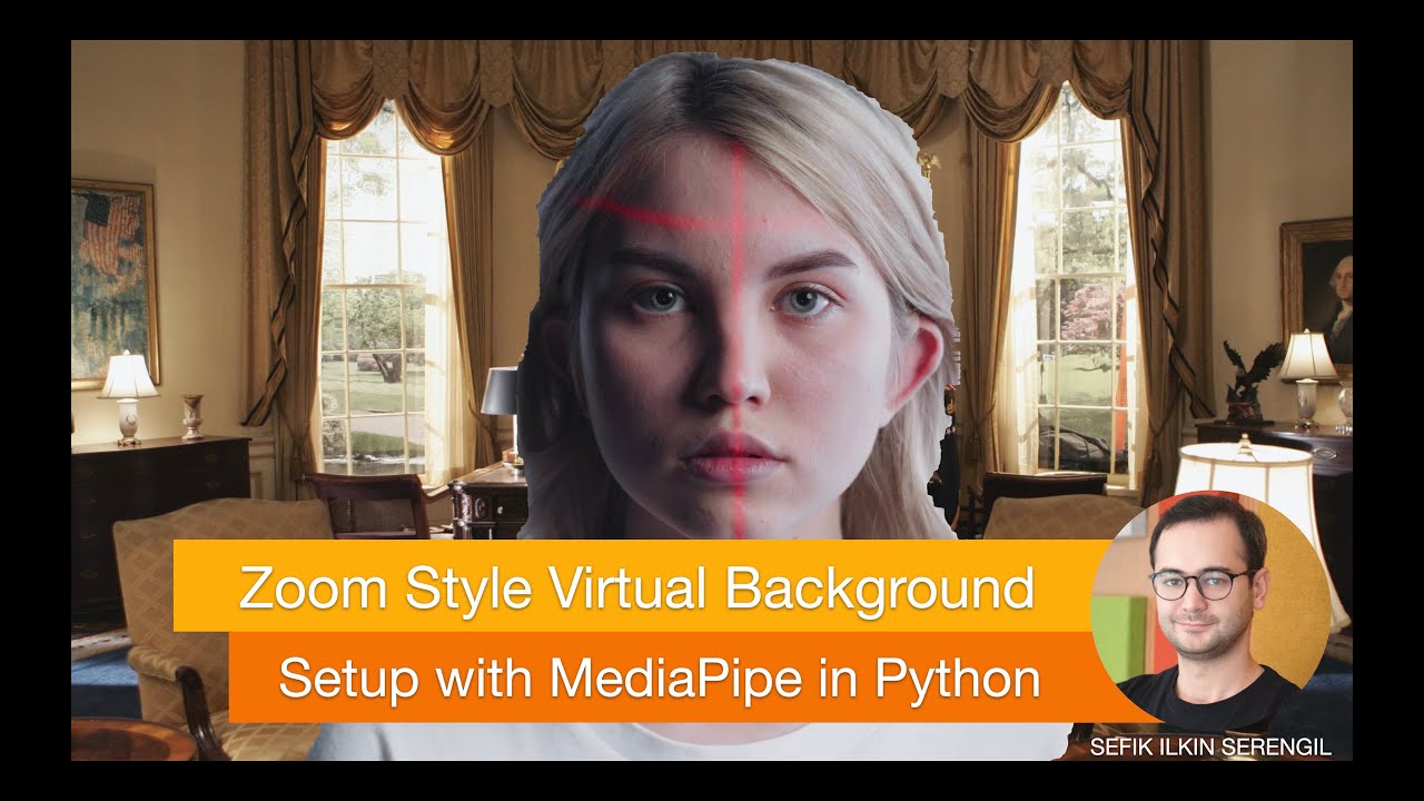 Zoom Style Virtual Background Setup with MediaPipe in Python