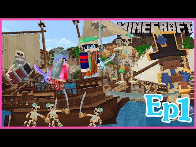 Minecraft EP.1 เอาชีวิตรอดผจญภัยล่าสมบัติโจรสลัดแห่งท้องทะเล | วิดีโอค ...