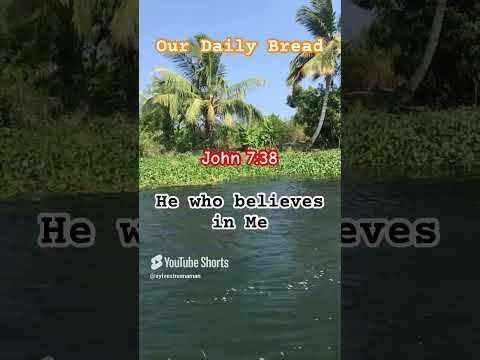 Time with the word of God - John 7:38 #shorts