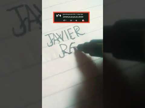 Javier name logo🔥|| comment your name #shorts