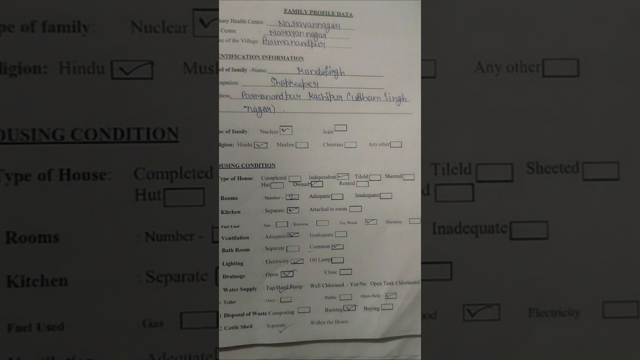 Family folder community health nursing #familyfolder #communityhealthnursing  #shorts