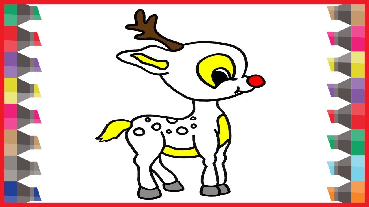 Deer Coloring Pages | Drawing and Art Colors Educational Video for Children | Animal Coloring Pages