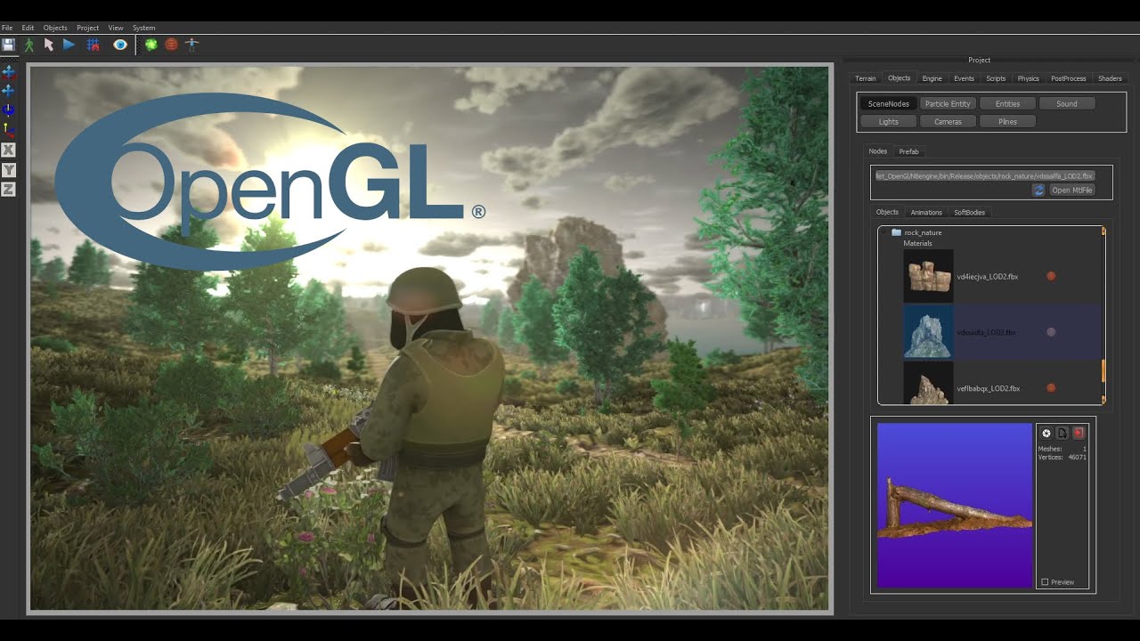 OpenGl Postprocessing SDF (Signed Distance  Functions) insects