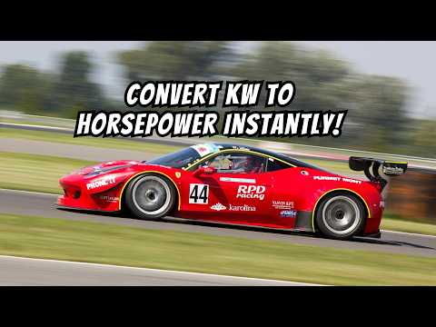 Kilowatts to Horsepower Conversion (KW to HP)