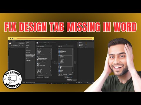 How To Fix Design Tab Missing In Word - Quick Tutorial [2025]