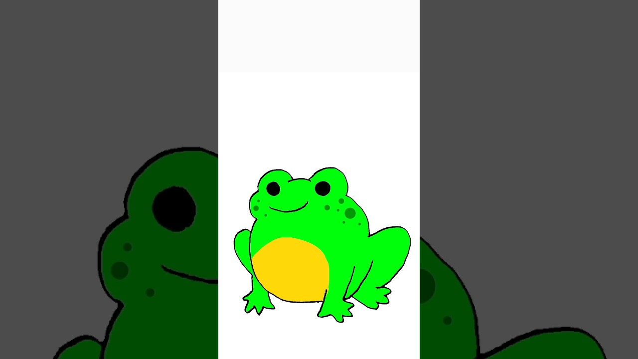 Small Frog 🐸 Vector Drawing