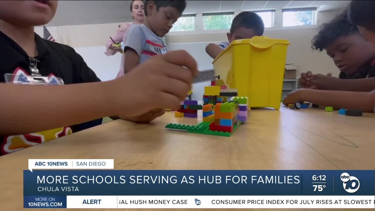 More schools serving as hub for families
