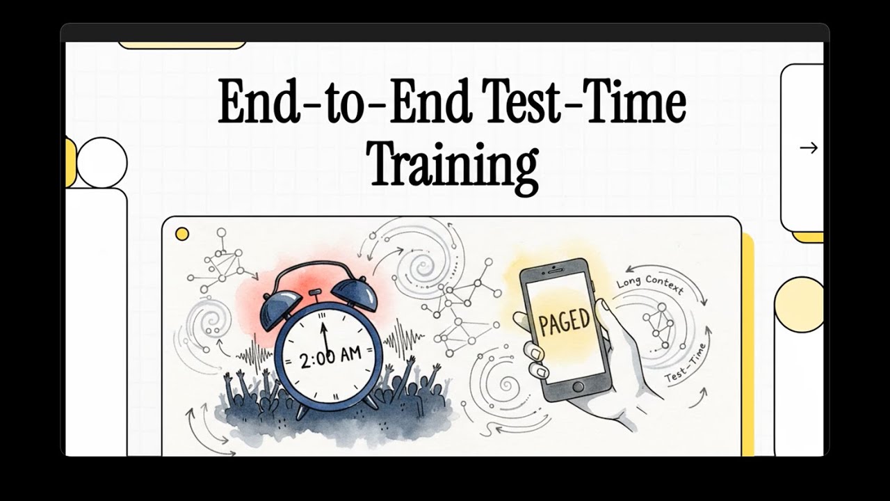End-to-End Test-Time Training for Long Context Language Modeling