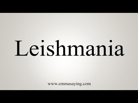 How To Say Leishmania
