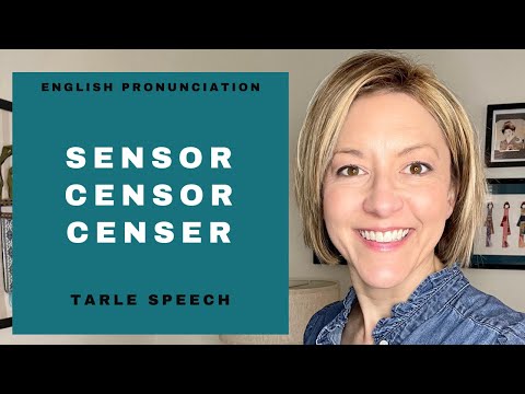 Learn to Pronounce SENSOR, CENSOR, CENSER - American #English Homophone Pronunciation Lesson