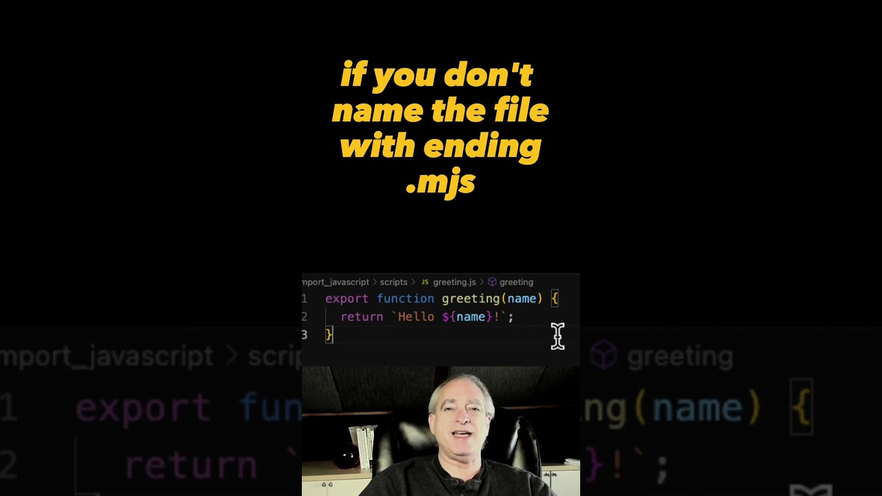 Include/Import JavaScript file into Node.js program #javascript #nodejs #shorts