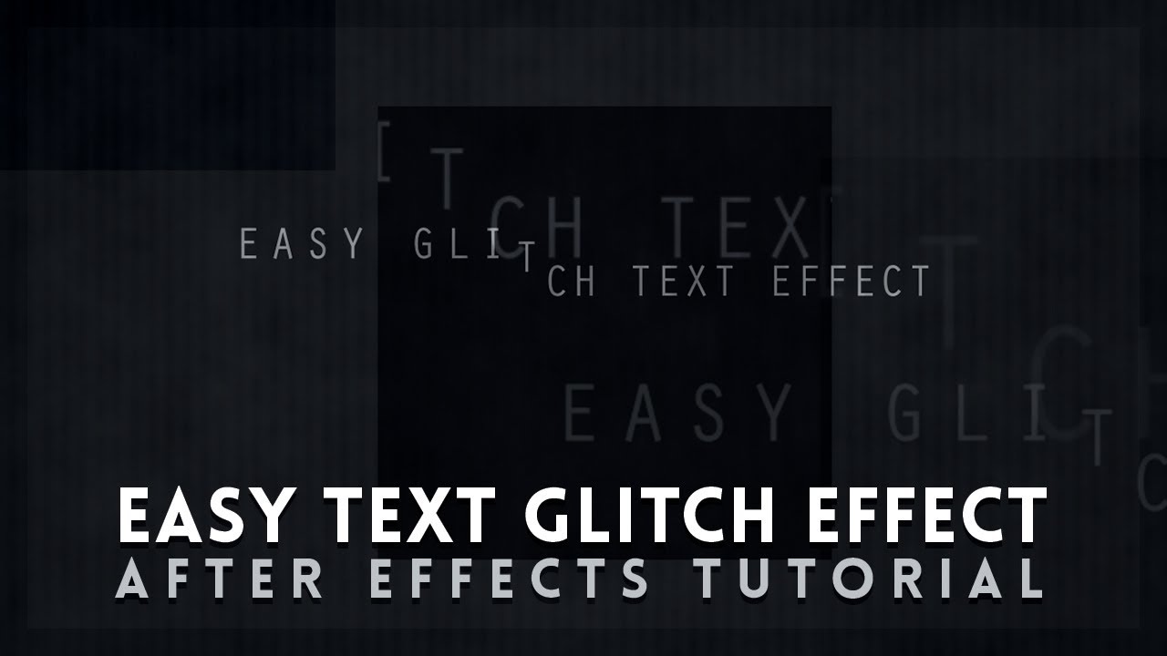 Simple Glitch Text Effect | After Effects Tutorial