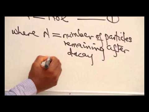 RADIOACTIVE DECAY EQUATION PART 1