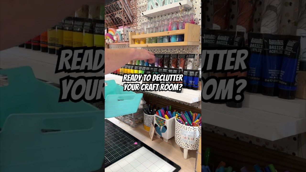 Check out my new video & let’s destash and organize your craft room! #craftroomorganization