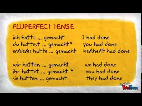 "machen" in 5 tenses