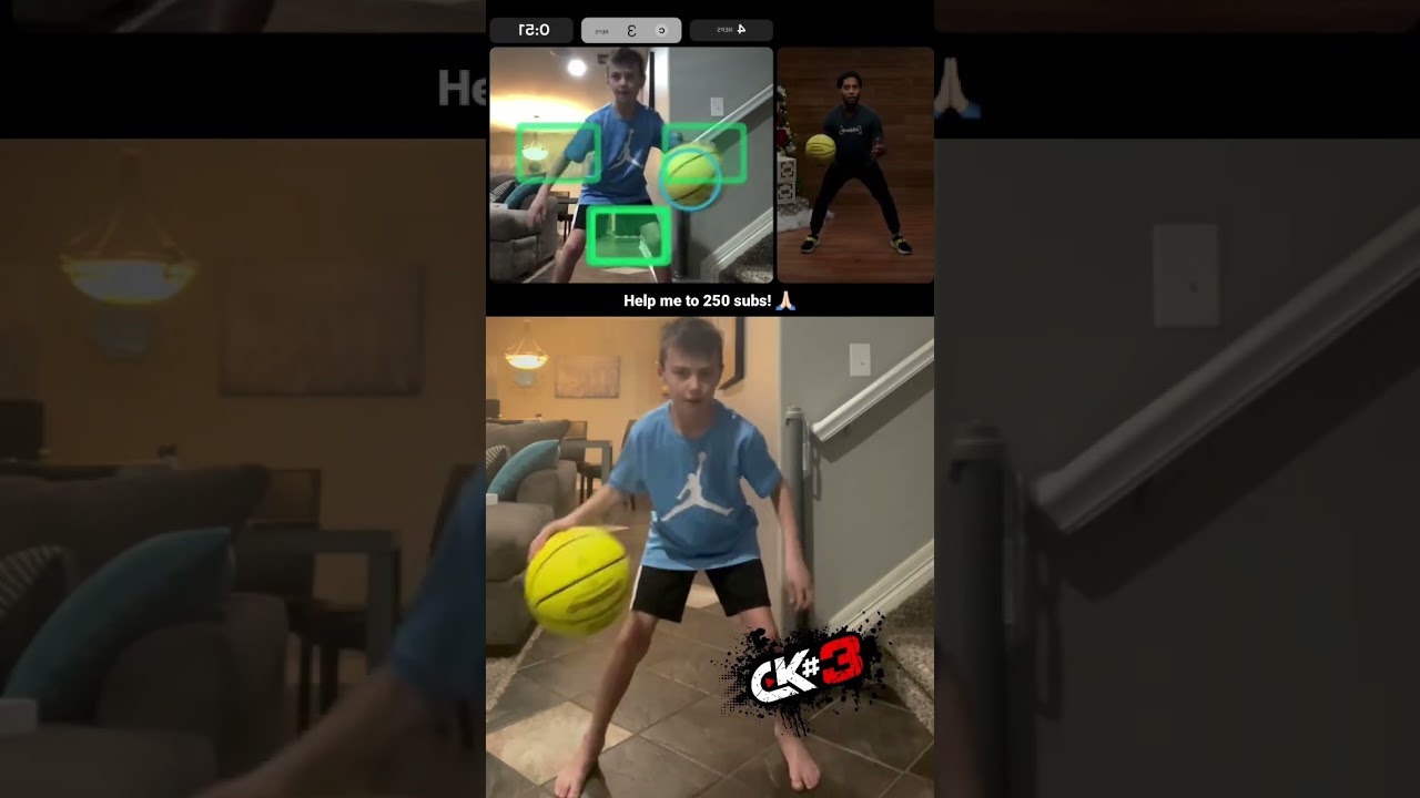 Developing CRAZY skills with DribbleUp!!! #nba #basketball #dribbling #fundamentals #shorts