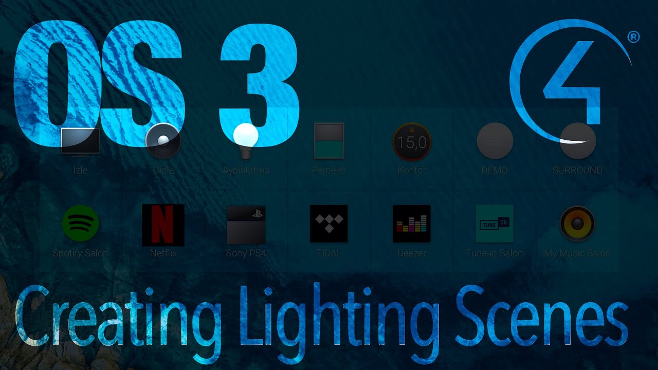 CONTROL4 OS 3 CREATING LIGHTING SCENES | ENCORE EAS