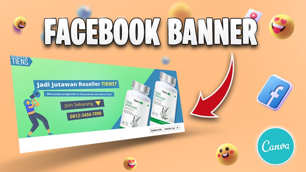 Bikin Desain Sampul Facebook Jualan - Tutorial Canva
