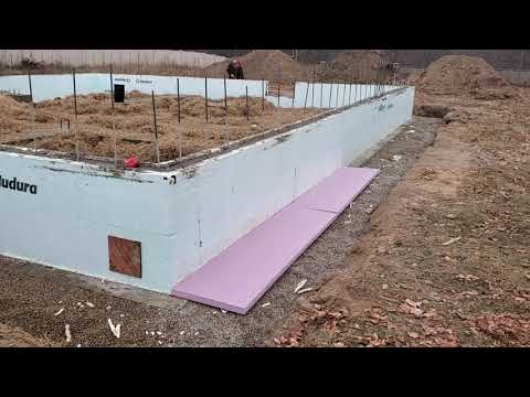 Super simple Frost Protected Shallow Foundation with ICF wall