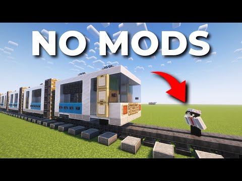 NO MODS NEEDED! Working Train In Minecraft🤯