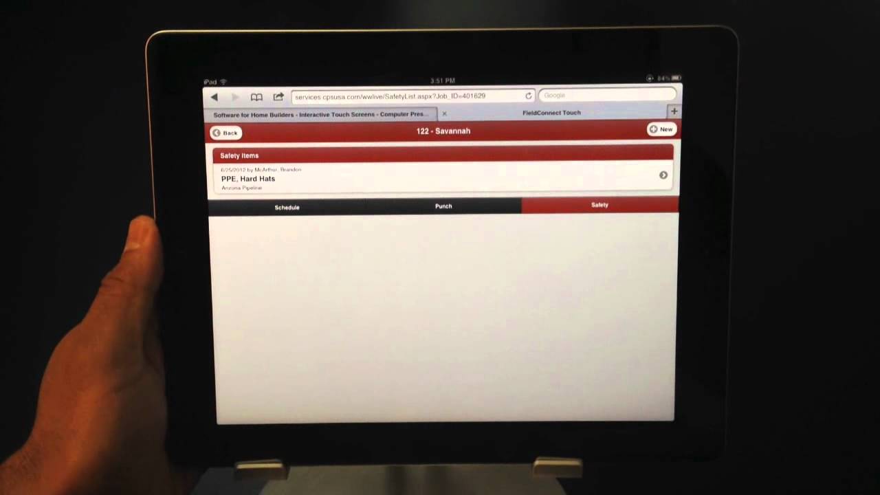 FieldCollaborate Mobile on an iPad!