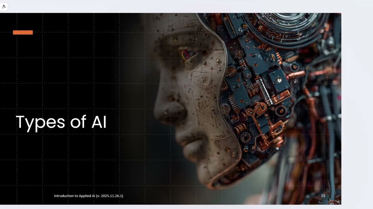 Lecture 1:  Introduction to Applied AI