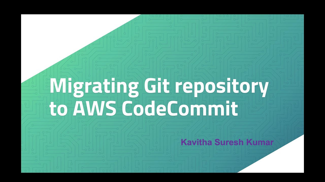 Migrating Git repository to AWS CodeCommit