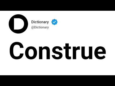 Construe Meaning In English