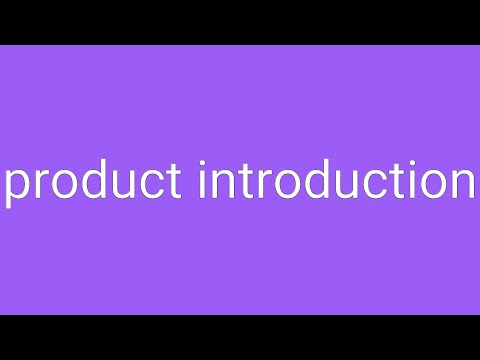 Product Introduction Definition & Meaning