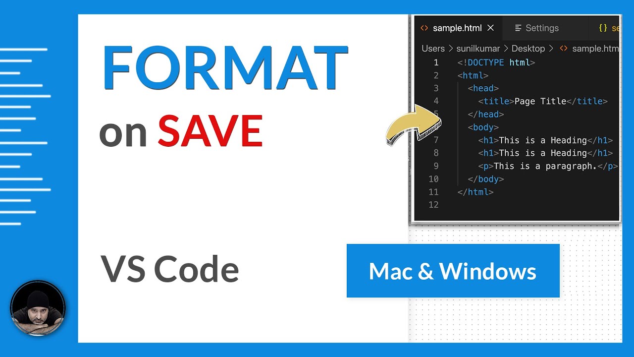 How to enable auto format on save with prettier in VS Code editor - Mac & Windows