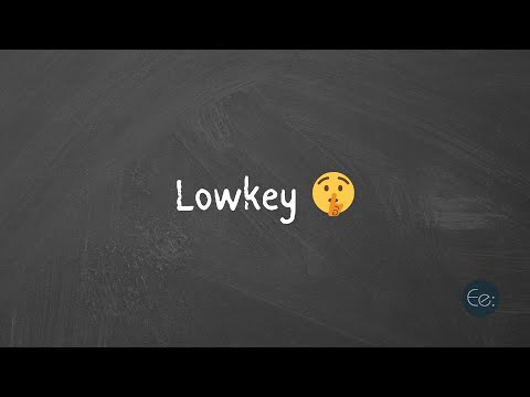 Lowkey 🤫 What Does It Mean? English Explained #phrases #expression #meaning #idioms #slang #esl #tip