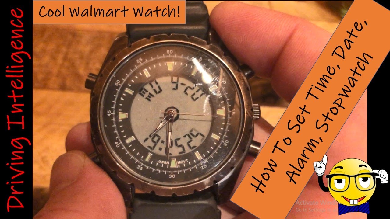 How To Set Time, Date, Alarm & Use Stopwatch Walmart Digital Watch - Don't Replace It, Fix It!