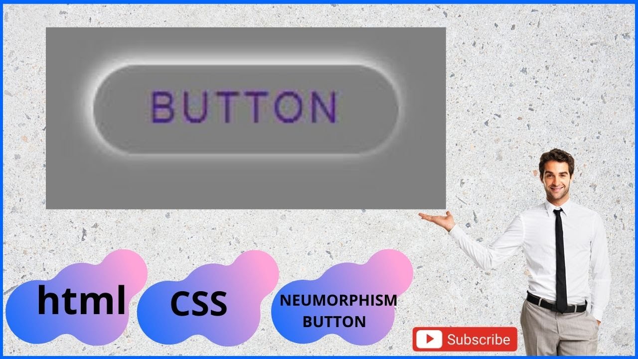 Neumorphism UI Button | Pure CSS Tutorial