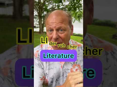 How do you say Literature?