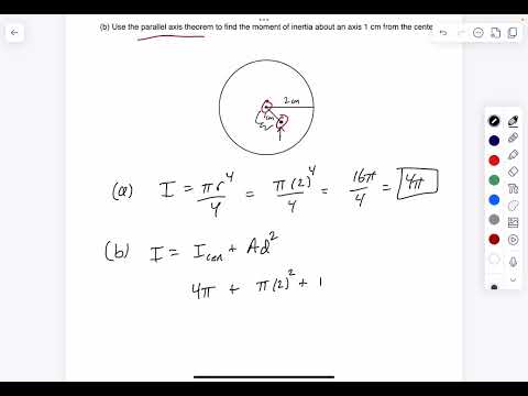 FE Civil Statics - Moment of Inertia of Circle