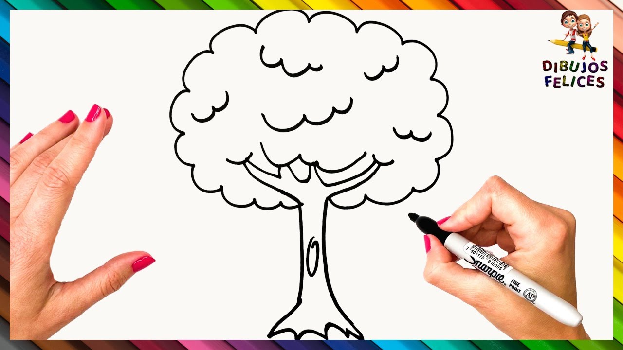 Cómo Dibujar Un Arbol Paso A Paso 🌳 Dibujo De Arbol