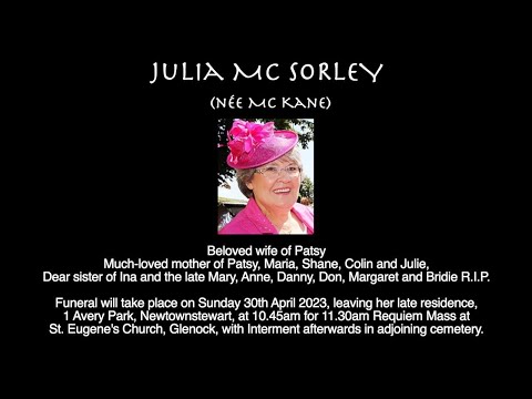 Julia McSorley Funeral Service