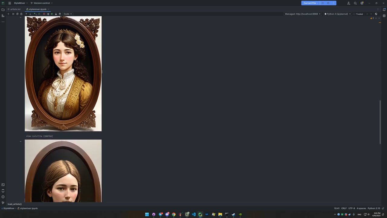 Stable diffusion style mixing using Automatic1111 api